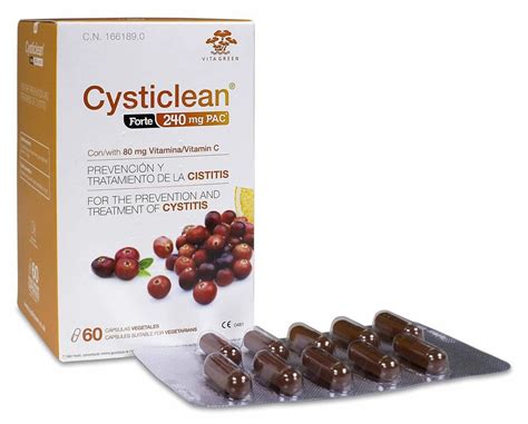 Cysticlean Forte 240 Mg Pac 60 Cápsulas Prevención Y Tratamiento De