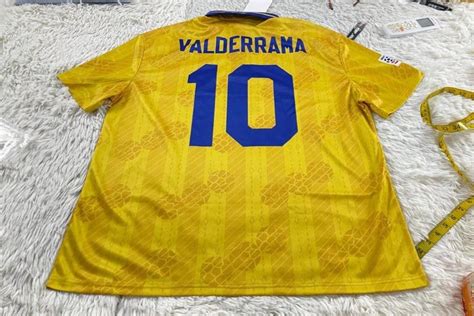 Valderrama Colombia Soccer Jersey Replica Shirt 1994 Home Soccer Shirt