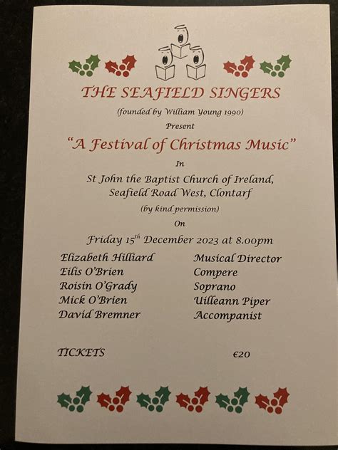 The Seafield Singers Clontarf