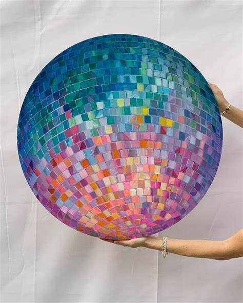 Cotton Candy Disco Ball Canvas Print — Not Sorry Art Disco Ball Art