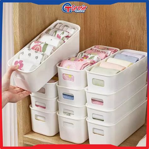 Jual Kotak Plastik Penyimpanan Bin Pantry Serbaguna Storage Box Organizer Kotak Keranjang