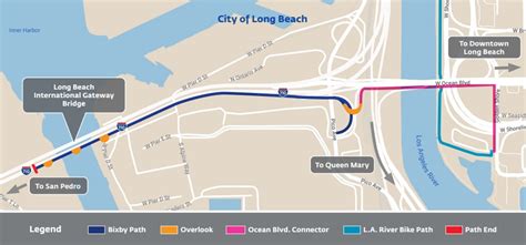 Long Beach Opens New Mark Bixby Walkbike Path Along Harbor Bridge