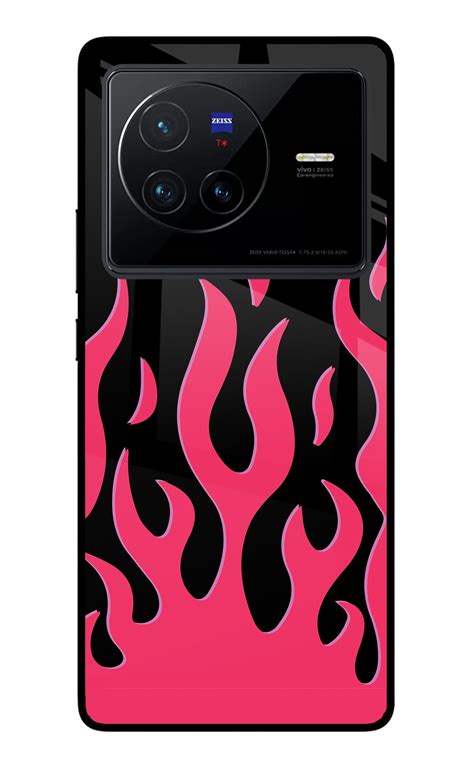 Save Big Get The Fire Flames Vivo X80 Glass Case Shop Now Casekaro