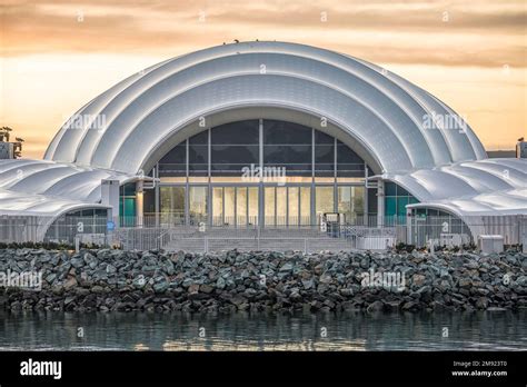 View Of The Rady Shell At Jacobs Park San Diego California Usa This