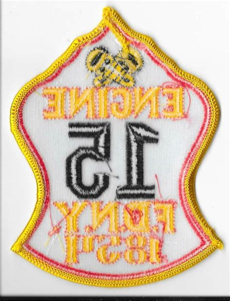 New York Fire Department Fdny Engine 15 1854 Patch 4541921041