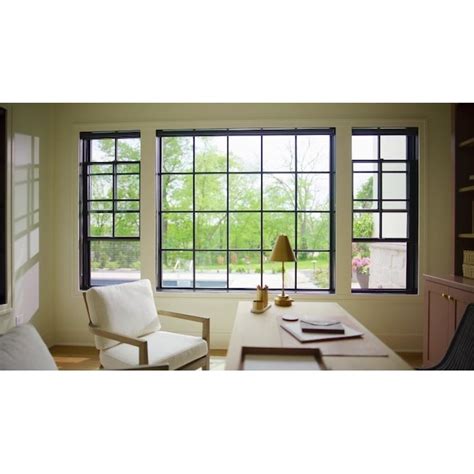 Pella Lifestyle Hidden Screen 21 5 In X 18 25 In Black Aluminum Frame Window Screen In The