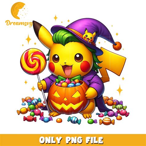 Pikachu Halloween Green Hair Png Halloween Pikachu Character Png