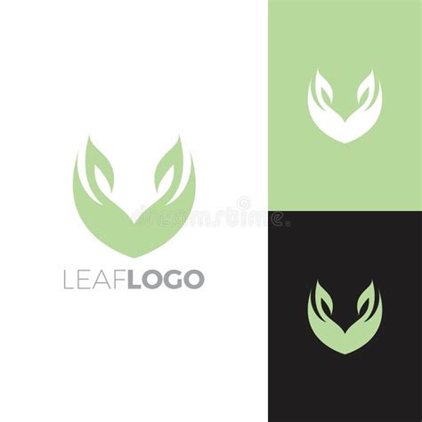 V Leaf Logo Vector Organic Green Leaf Logo Stock Illustration Illustration Of Letter Cartoon