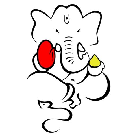 Ganesh Vector Art Premium Vector