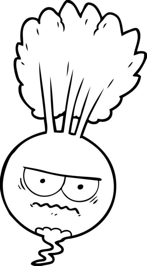 Cartoon Root Vegetable 12462085 Vector Art At Vecteezy