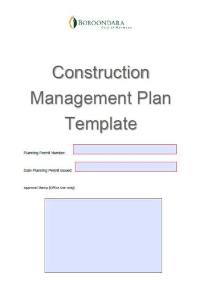 14 Free Construction Action Plan Templates Pdf Docx
