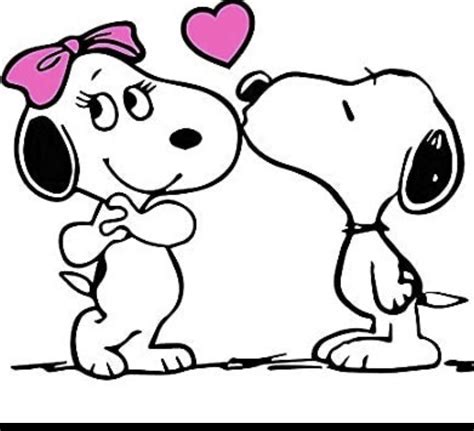 Snoopy Couple Snoopy Drawing Bf And Gf Cartoon Pics Snoopy