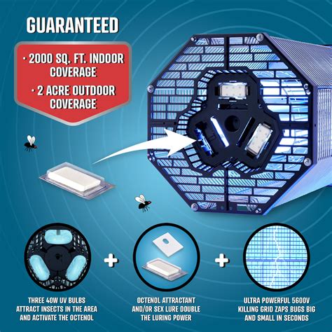 120w High Performance Indoor Outdoor Bug Zapper Flowtron