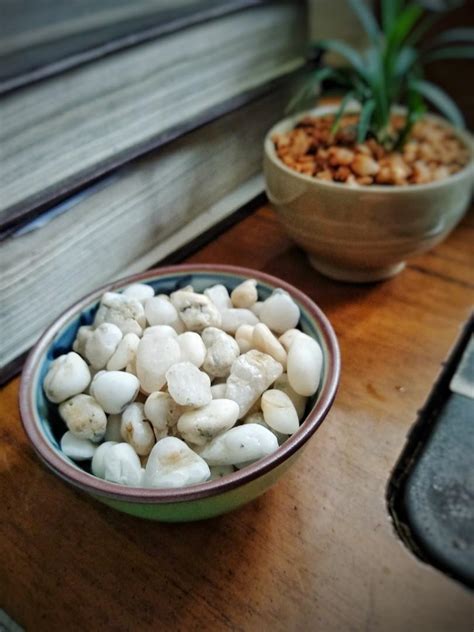Natural Small White Pebbles Furniture And Home Living Gardening Plants And Seeds On Carousell