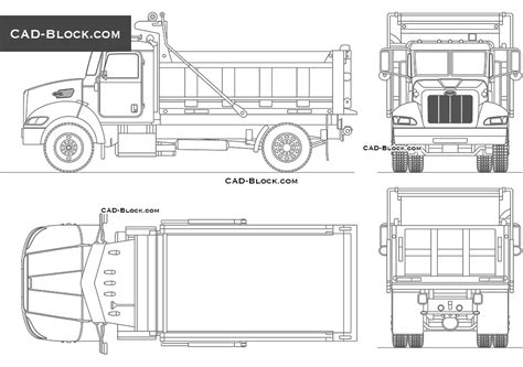 Cad Truck Blocks At Joshua Calyute Blog