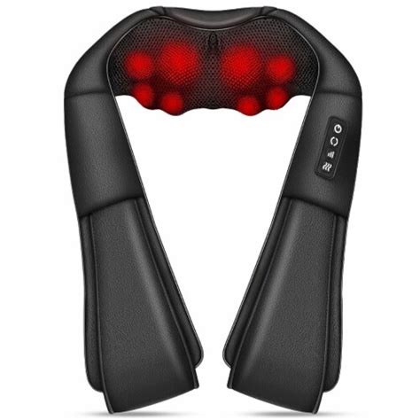 Electric Neck And Back Massager With Infrared Light Heating 3 Intensity