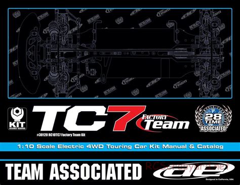 Team Associated Manual Tc7 Factory Team 30120 • Rcscrapyard Radio Controlled Model Archive