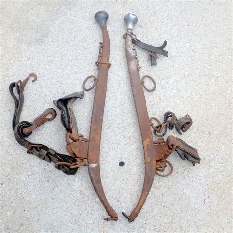 Horse Hames Matching Set Wood And Rusty Iron Barn Decor Farm Find