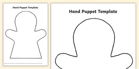 Ks1 Hand Puppet Template Teacher Made Twinkl