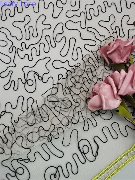 Velvet Sequin Embroidered Netting Fabric 125cm Wide Oeko Tex Standard 100