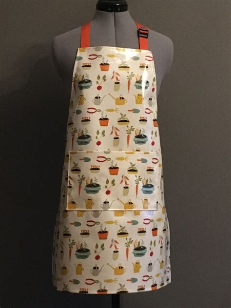 Wipeable Pvc Apron Etsy