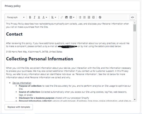 How To Create Shopify Refund Privacy And Terms Of Service