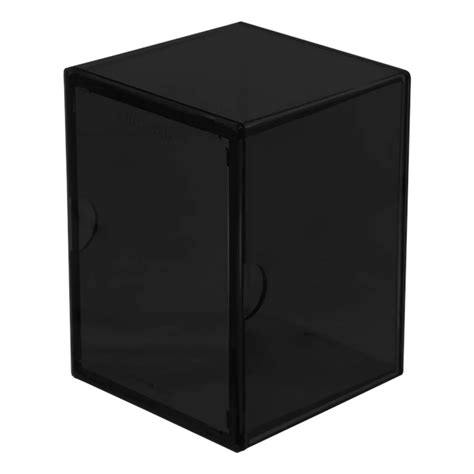 Eclipse 2 Piece 100 Jet Black Deck Box Ultra Pro Deck Boxes Deck Boxes