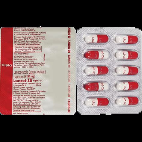 Lanzol 30 Capsule View Usage Side Effects Price And Subtitute Egmedi
