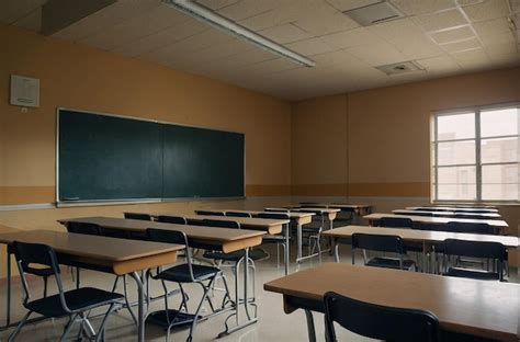 Premium Photo Empty School Classroom