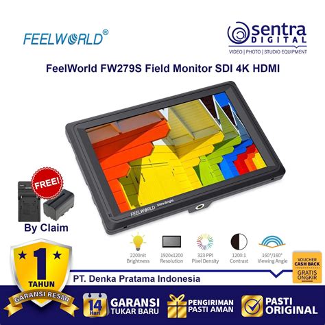 Jual Feelworld Fw279s Field Monitor Sdi 4k Hdmi External Monitor Shopee Indonesia