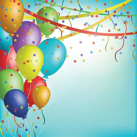 Diseño De Fondo Vectorial De Globos De Cumpleaños Feliz Cumpleaños Con