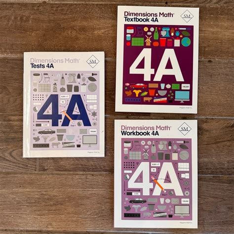 Office Singapore Dimensions Math 4a Textbook Workbook And Tests Set