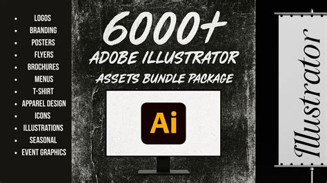 10000 Adobe Illustrator Assets And Templates Mega Vector Design Bundle