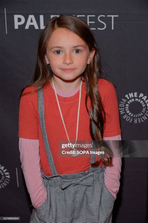 Actress Cailey Fleming Attends The Walking Dead Paleyfest New York