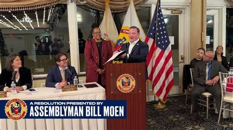 A Resolution Was Presented By Assemblyman Bill Moen To Mayor Nicole