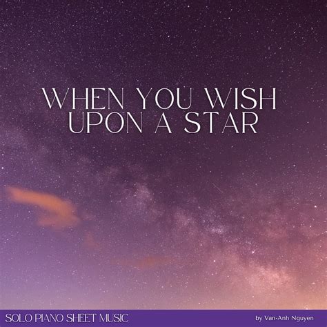 When You Wish Upon A Star Piano Solo Score Vananhofficial