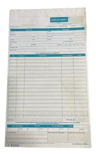 Block Orden De Compra Forma Lec Ref 30 01 Mercadolibre