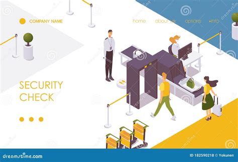 Airport Security Checkpoint Diagram