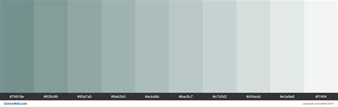 Tints Of Juniper Color 74918e Hex 74918e 829c99 90a7a5 Colorswall