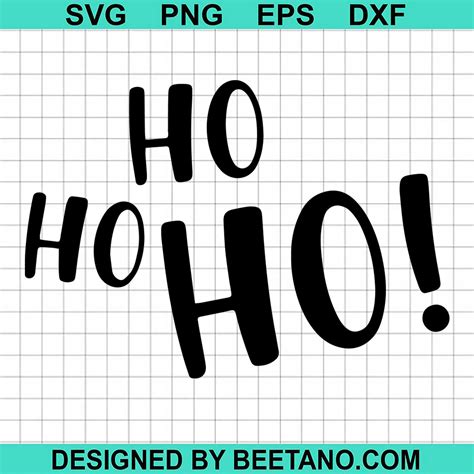 Ho Ho Ho Merry Christmas Svg Cut File For Cricut Silhouette Machine