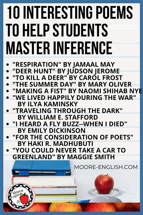 10 Poems For Helping Students Master Inference Moore English Artofit