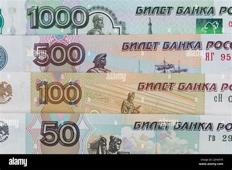 Russian Rubles Background Money Background And Texture Banknotes Of