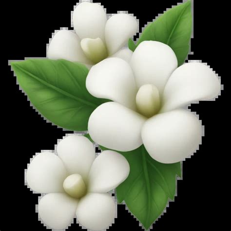 White Flowers Emoji Ai Emoji Generator