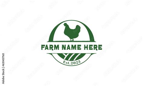Chicken Farm Logo Creative Poultry Farm Logo Egg Poultry Farm Logo