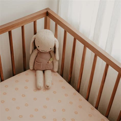 Daisy Chain Organic Fitted Cot Sheet Hope And Me