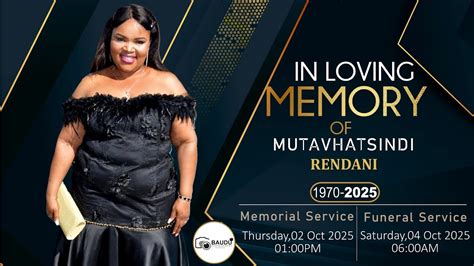 Funeral Service Of Mutavhatsindi Rendani Youtube