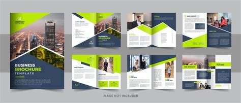 Kreative Druckvorlage Für Unternehmensbroschüren Im Minimalistischen Design Premium Vektor