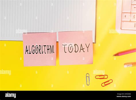 Word Writing Text Algorithm Business Photo Showcasing Procedure For Solving A Problem Or