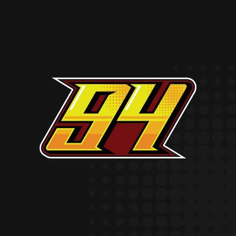 Premium Vector Race Number 94 Logo Design Vector