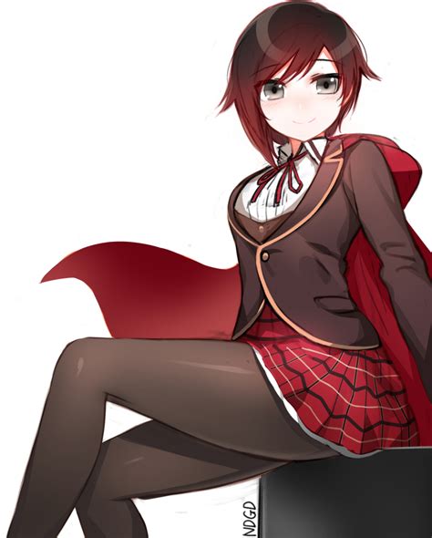 Ndgd Ruby Rose Rwby Highres 1girl Bean1215 Black Hair Black